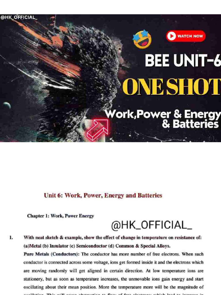 Bee Unit-6 Notes (@HK - Official - ) | PDF