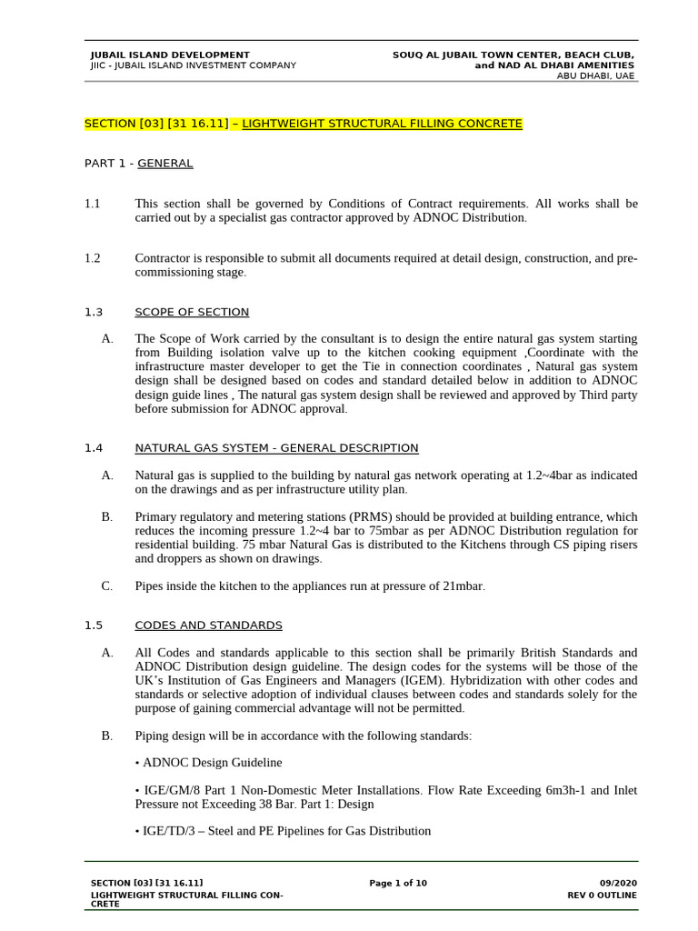 ADNOC Natural Gas System Design Standards | PDF | Pipe (Fluid ...