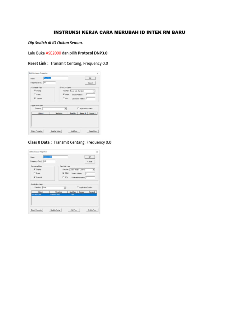 Instruksi Kerja Cara Merubah Id Intek RM Baru | PDF | Komputer