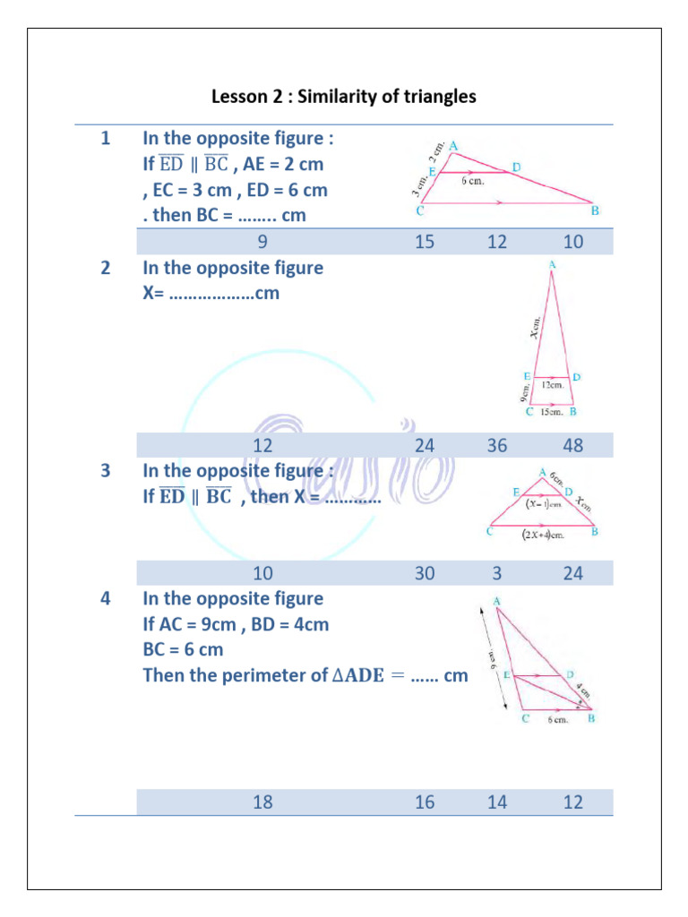 Similarity of Triangles | PDF | Elementary Geometry | Euclidean Geometry