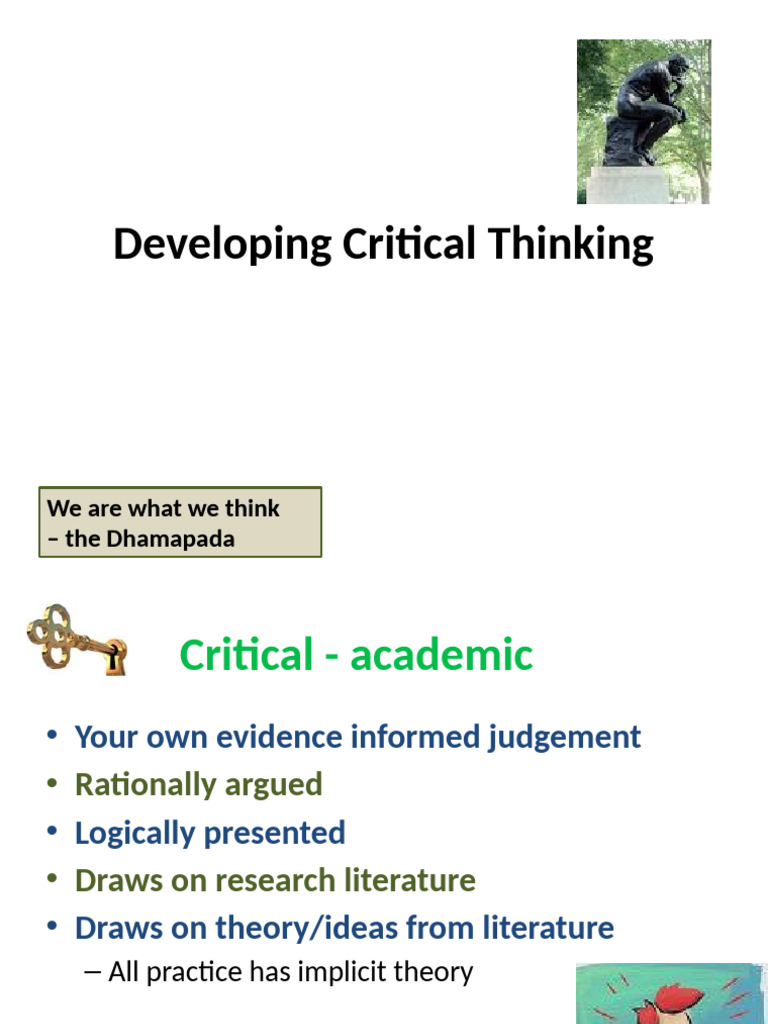 Developing Critical Thinking | PDF | Critical Thinking | Argument