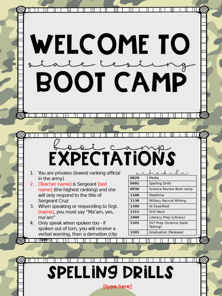 Military Classroom Protocols and Schedule | PDF | Zoology