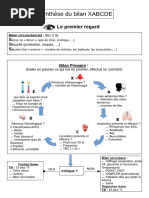 Fiche Bilan Secours Urgence ABCDE | PDF | Hôpital | Médecine