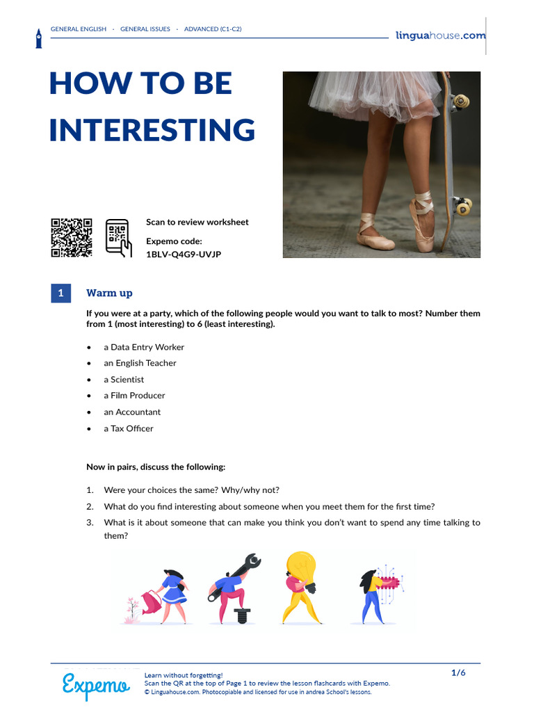How To Be Interesting British English Student | PDF