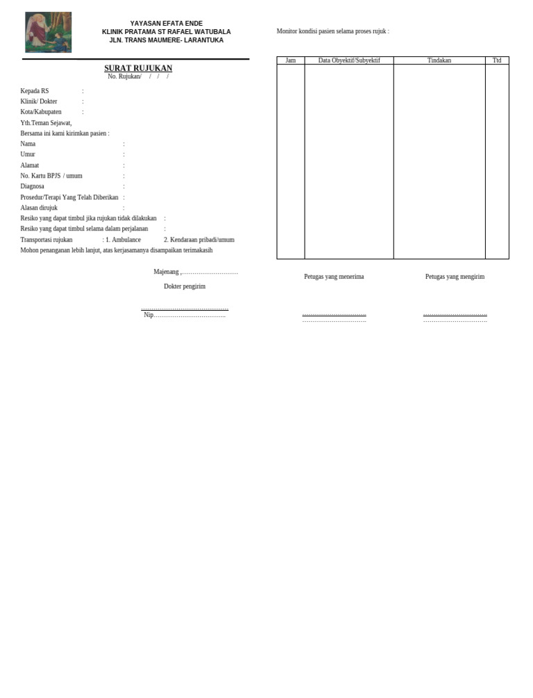 Format RUJUKAN KE RS | PDF | Sains & Matematika