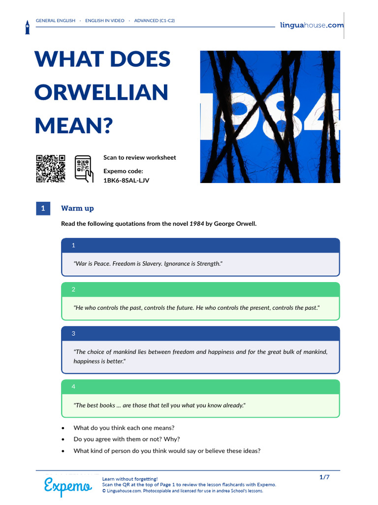 Understanding "Orwellian" Meaning | PDF | George Orwell