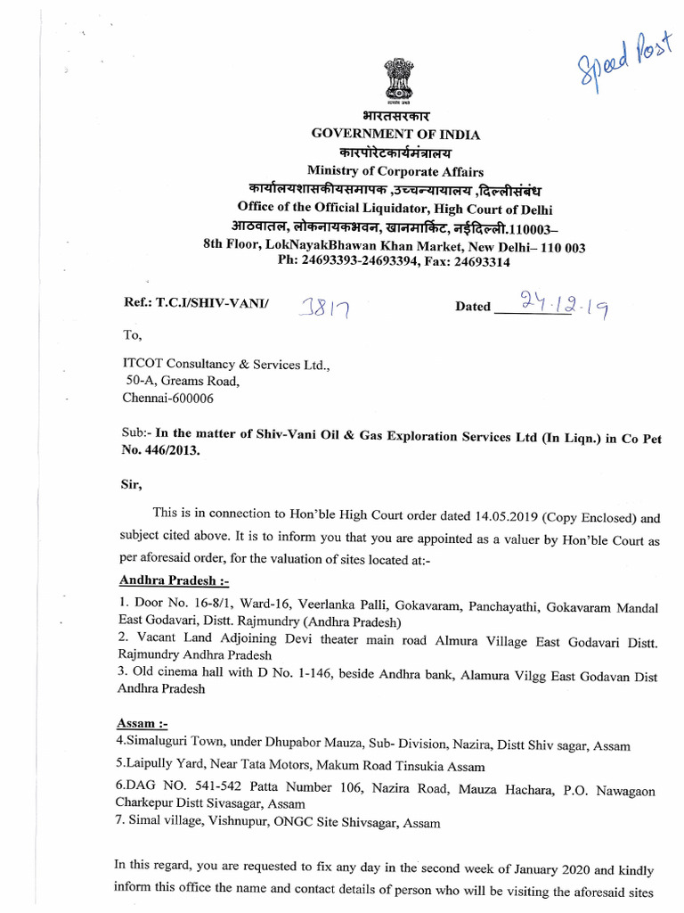 OL Letter | PDF