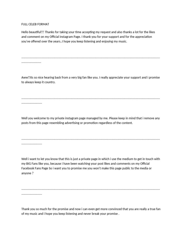 FULL CELEB Format | PDF