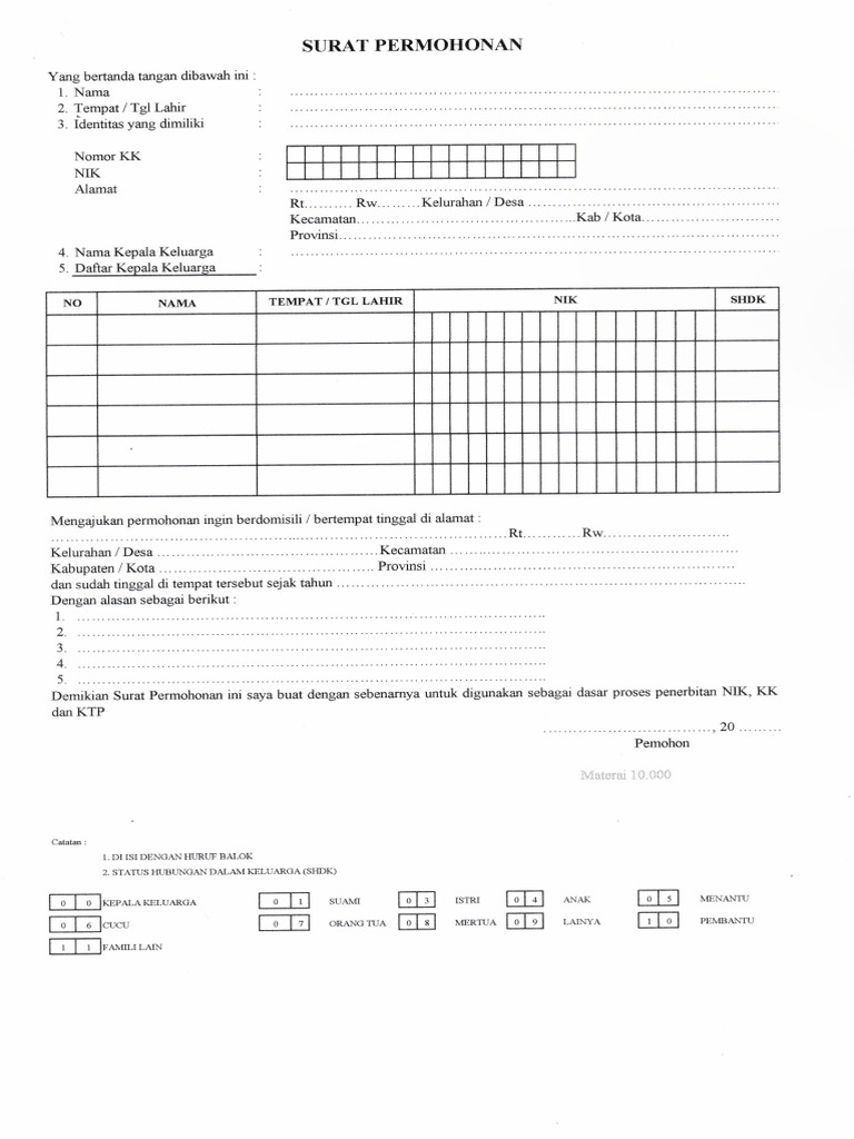 Surat Permohonan | PDF