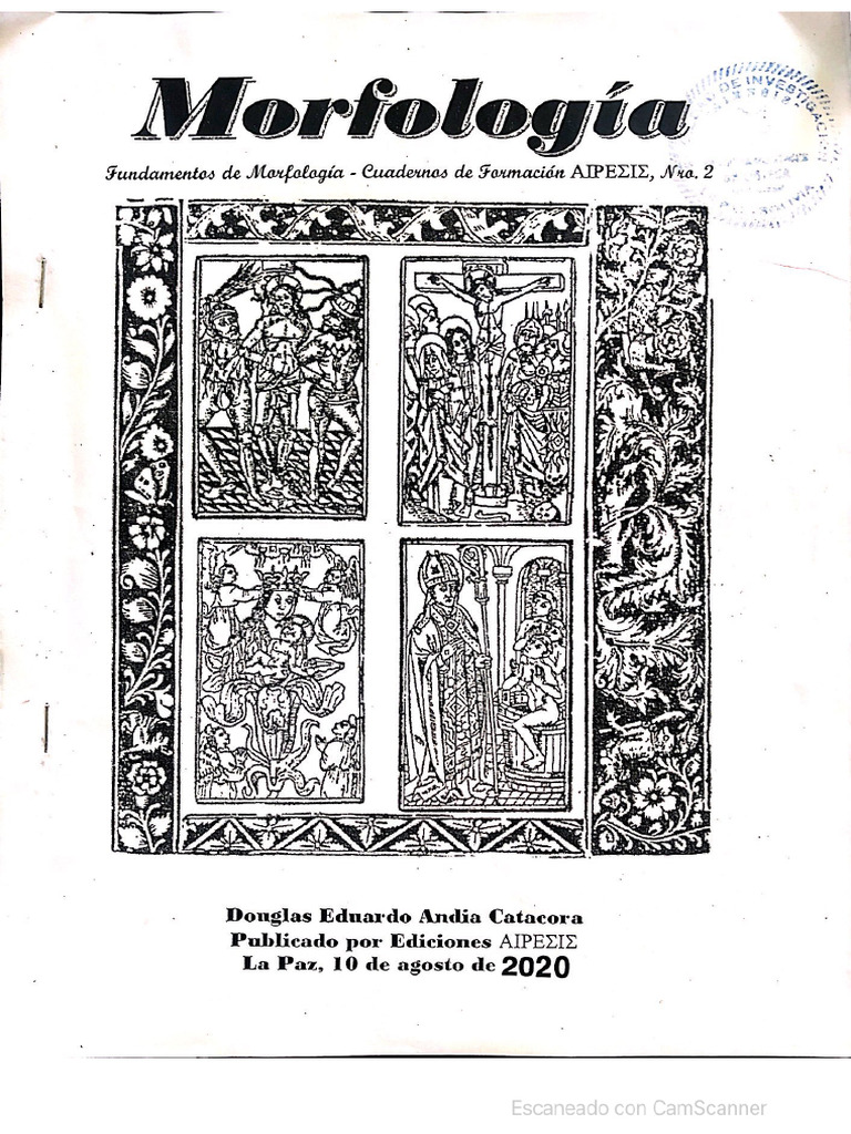 PRIMERA UNIDAD Introducción a la morfología | PDF