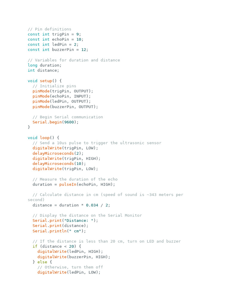 Ultrasonic Sensor | PDF | Computers | Technology & Engineering