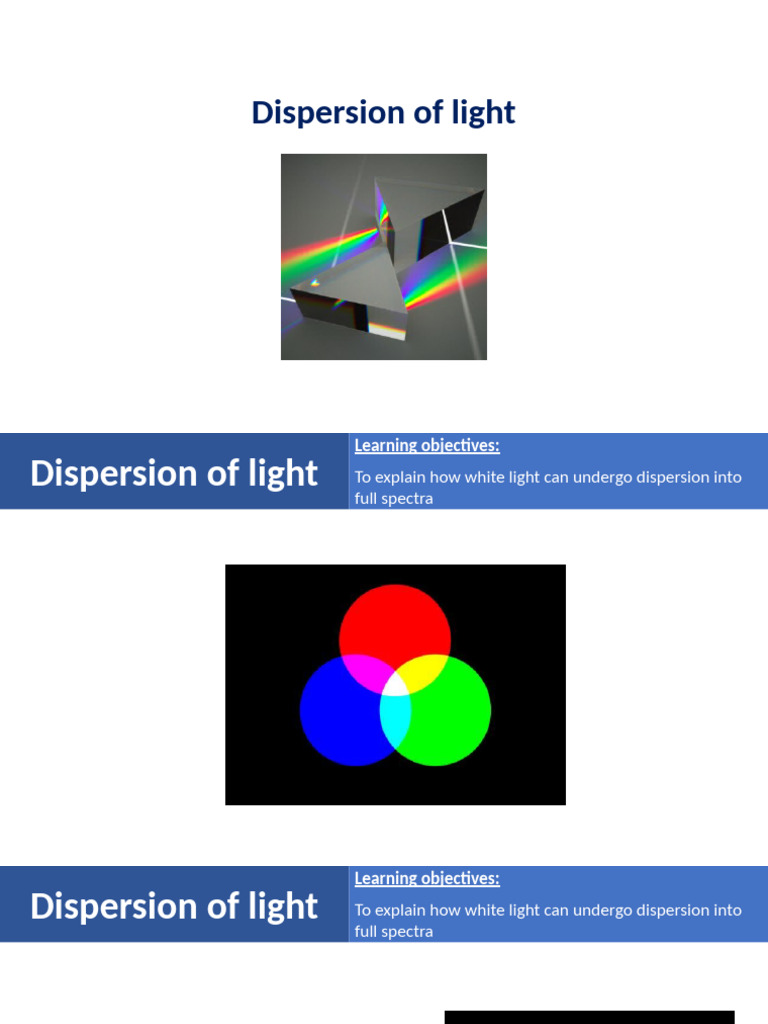 Dispersion of Light | PDF | Self-Improvement
