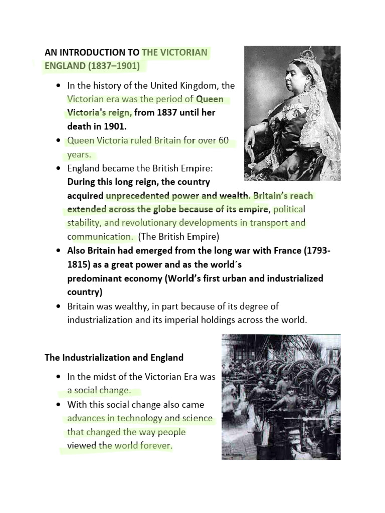 Victorian Era Lecture Notes 2 | PDF | Victorian Literature | Charles ...