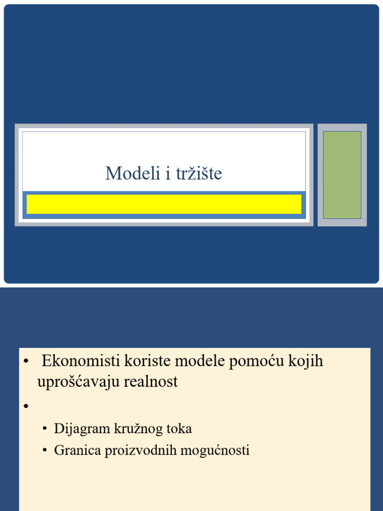 Modeli I Tržište | PDF