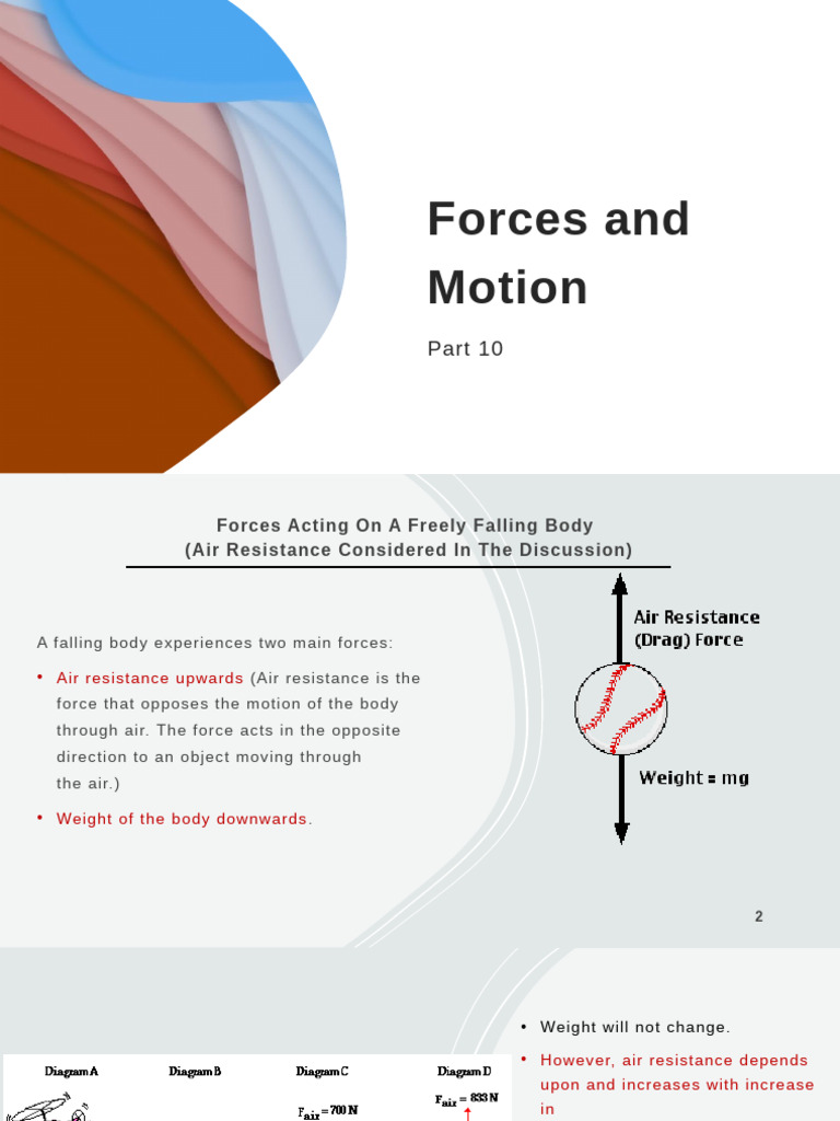Chapter 2.10 - Forces and Motion | PDF | Force | Drag (Physics)