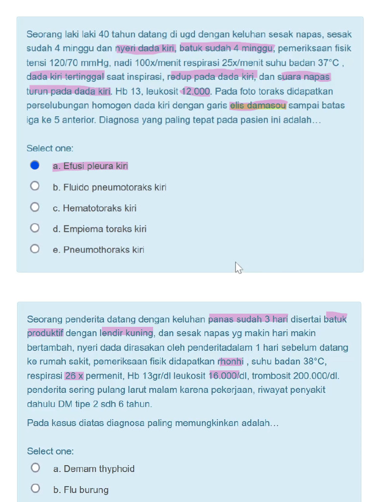 Soal UB Respirasi | PDF
