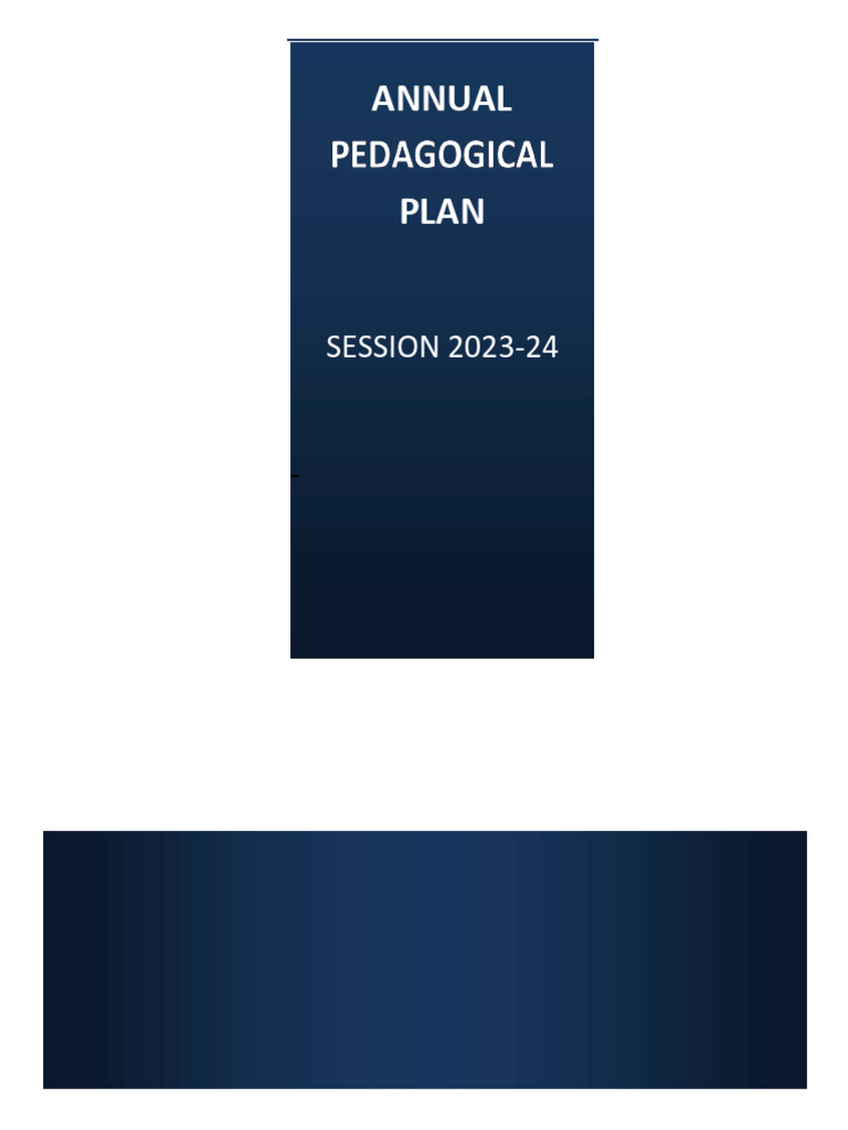 Pedagogical Plan 2023-24 | PDF | Word | Curriculum