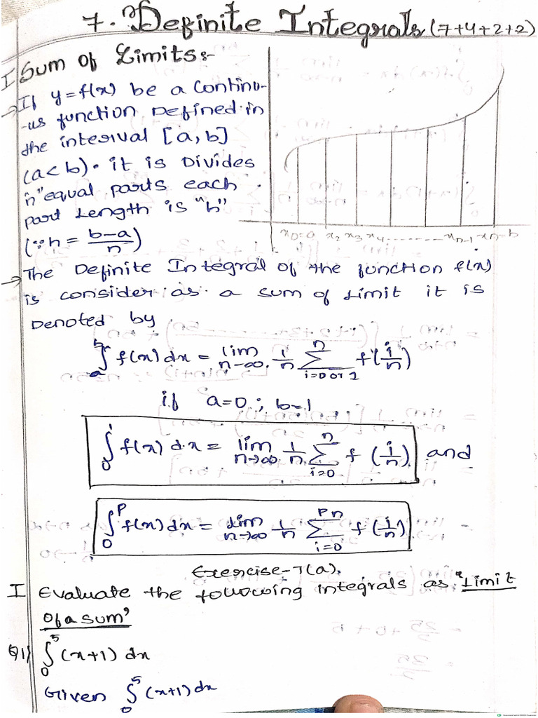Definite Integration Chapter | PDF