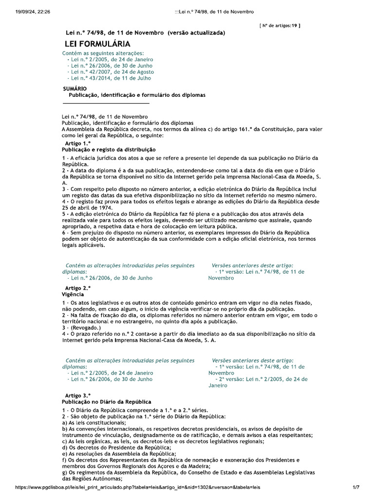 Lei Formulario | PDF