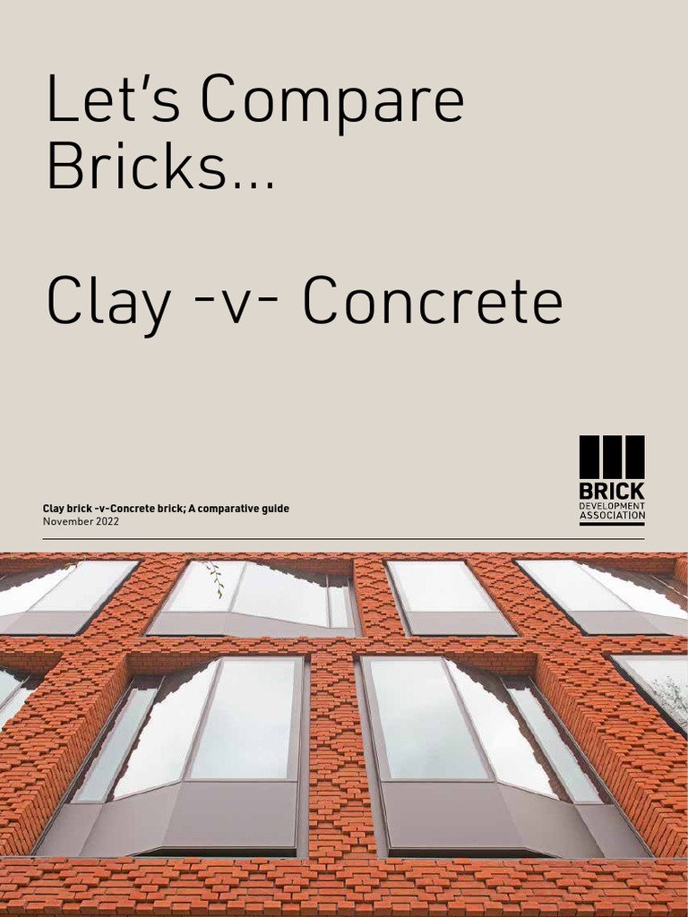 Clay v Concrete Brick a Comparative Guide 2022 v.3.f1675190626 | PDF ...