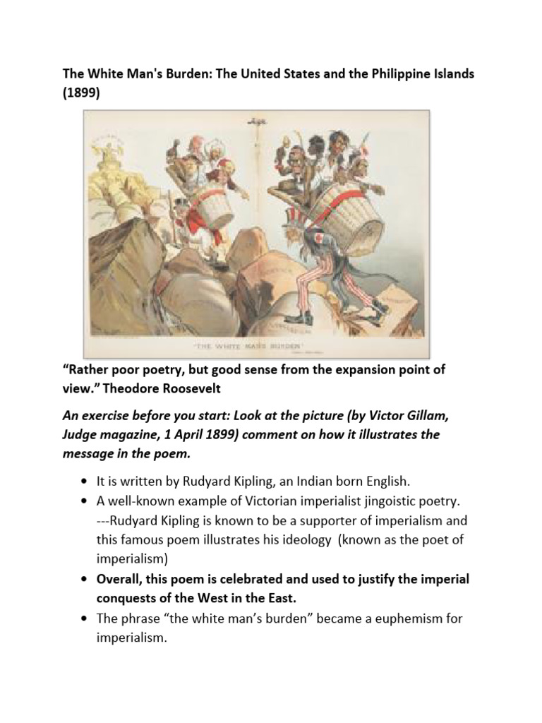The White Man's Burden: Imperialism Explained | PDF
