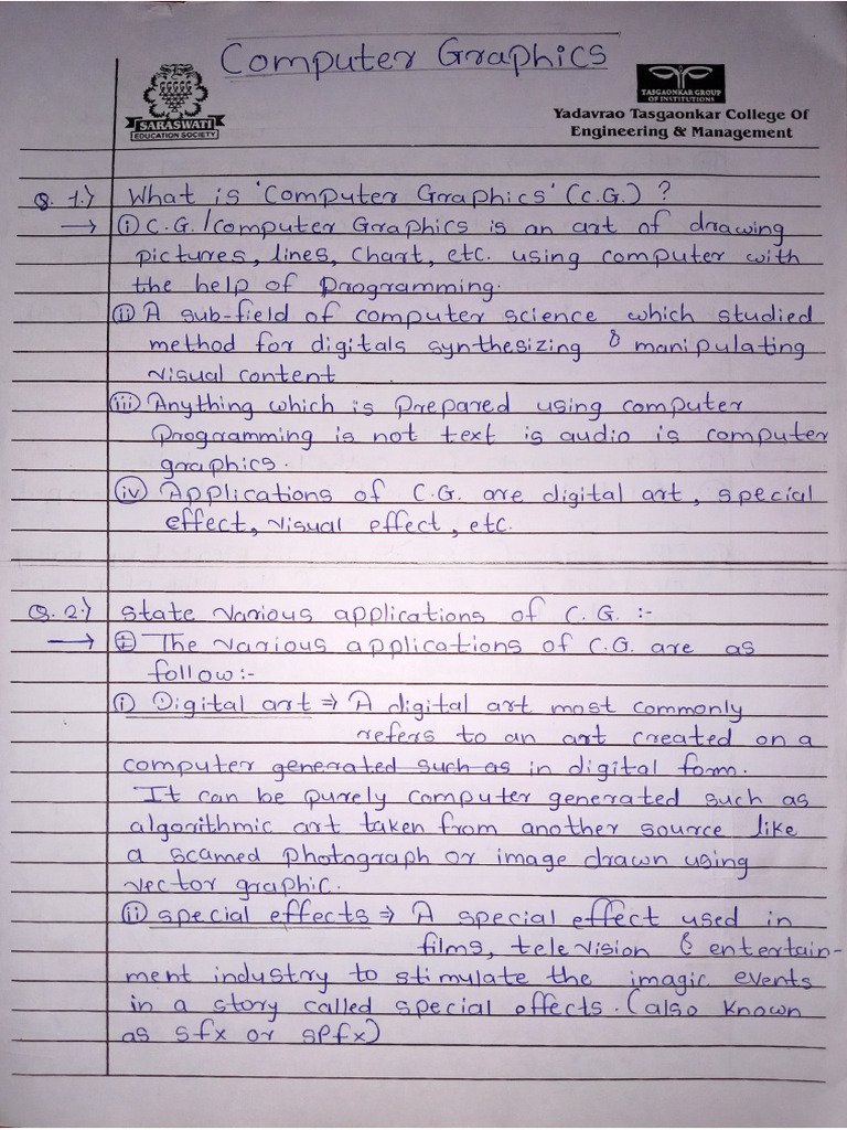 Computer Graphics | PDF