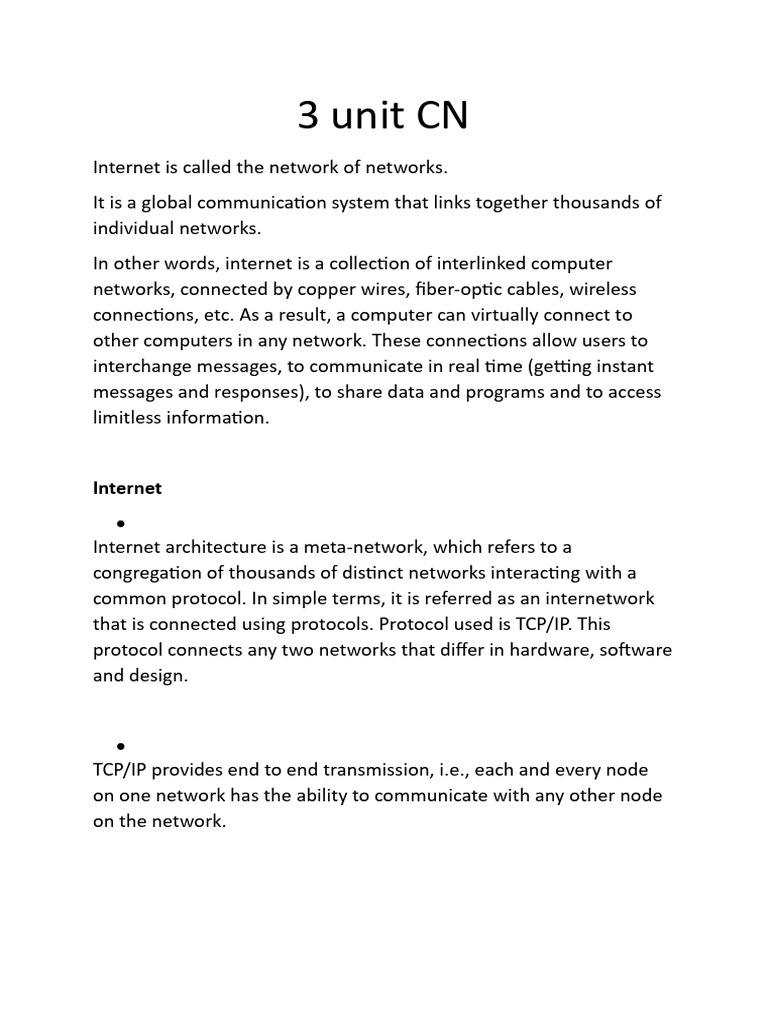 Unit 3 CN | PDF | Internet Protocols | File Transfer Protocol