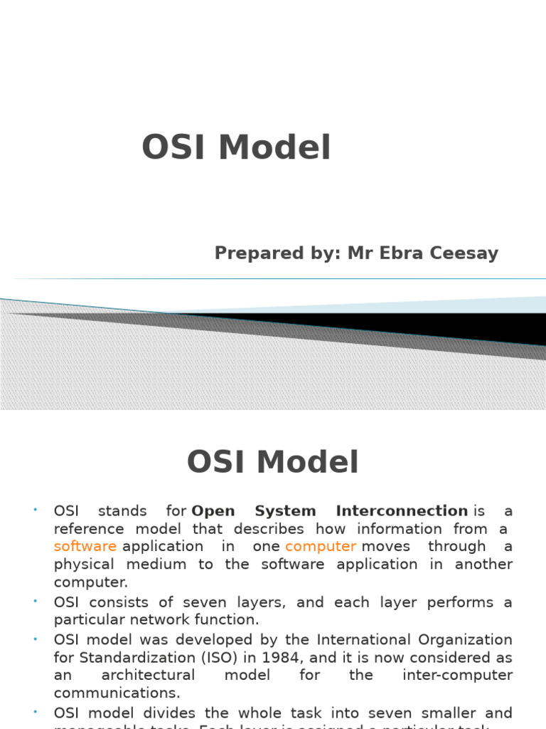 Networking Lecture 5 | PDF | Osi Model | Computer Network