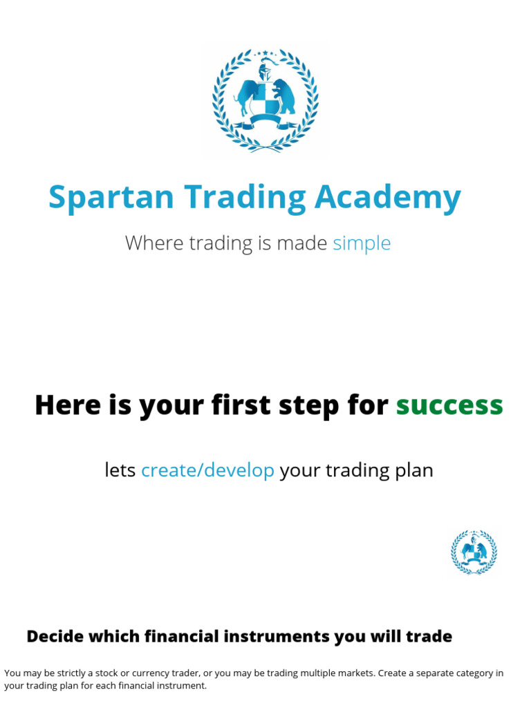 Create Your Trading Plan Guide | PDF | Day Trading | Stocks