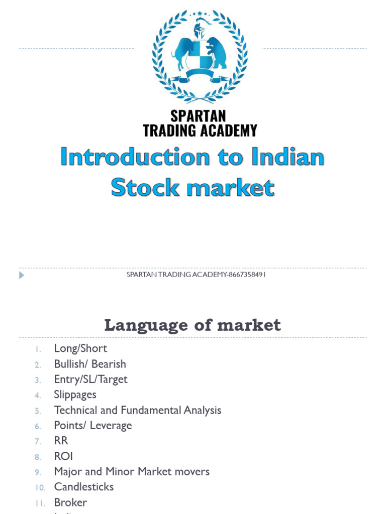 Introduction to Indian Stock Market | PDF | Option (Finance) | Put Option
