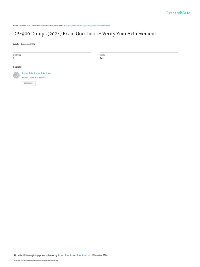 DP-900 Exam Dumps for 2024 Success | PDF | Microsoft | Information ...