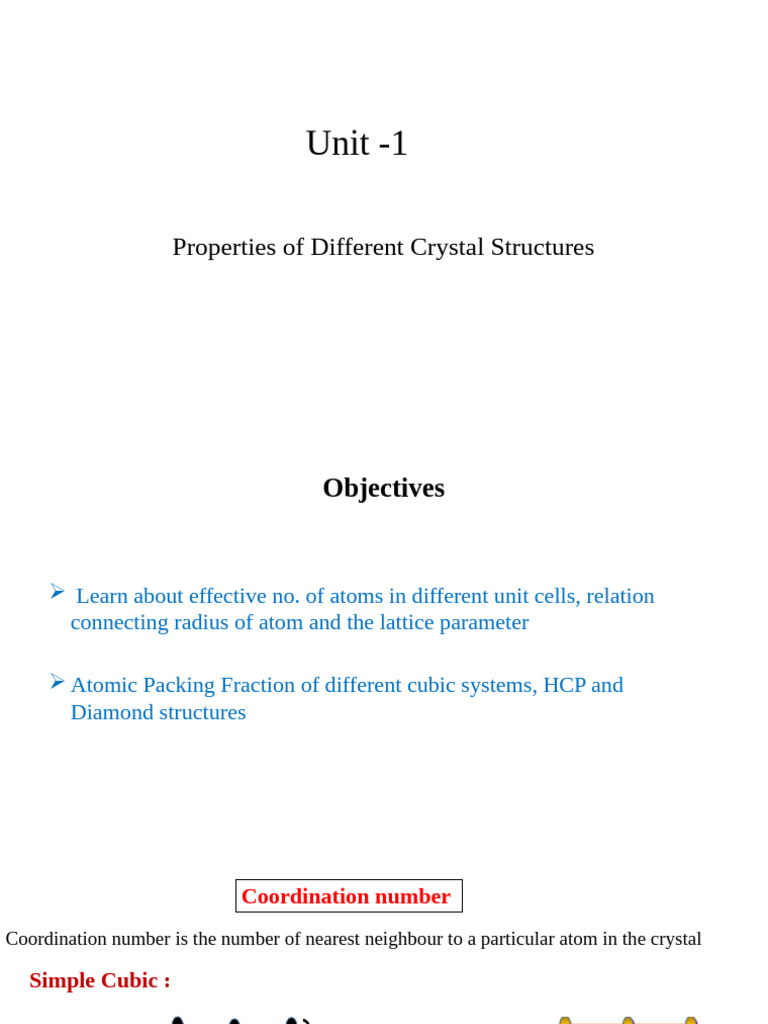 Atomic Packing in Crystal Structures | PDF | Crystal Structure | Gallium Arsenide