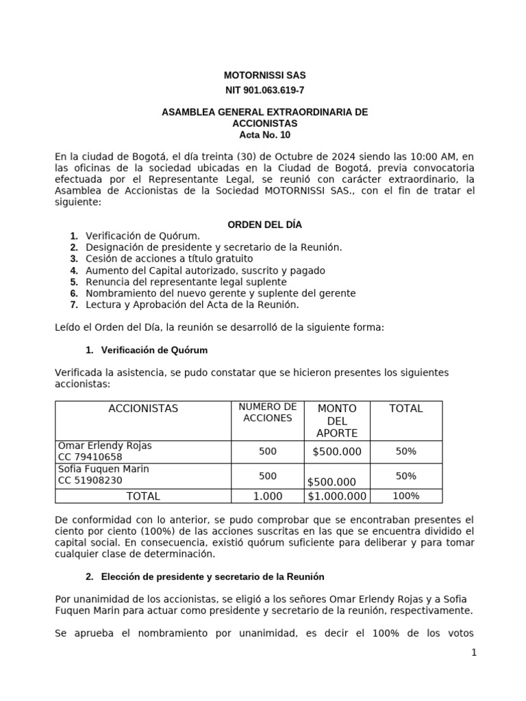 Acta Completa Motornissi | PDF | Gobierno