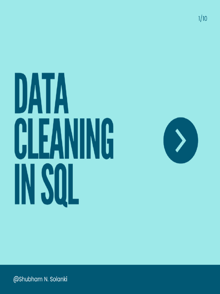 Secrets Revealed Clean Your Dataset Like A Pro Using SQL 1725901256 | PDF