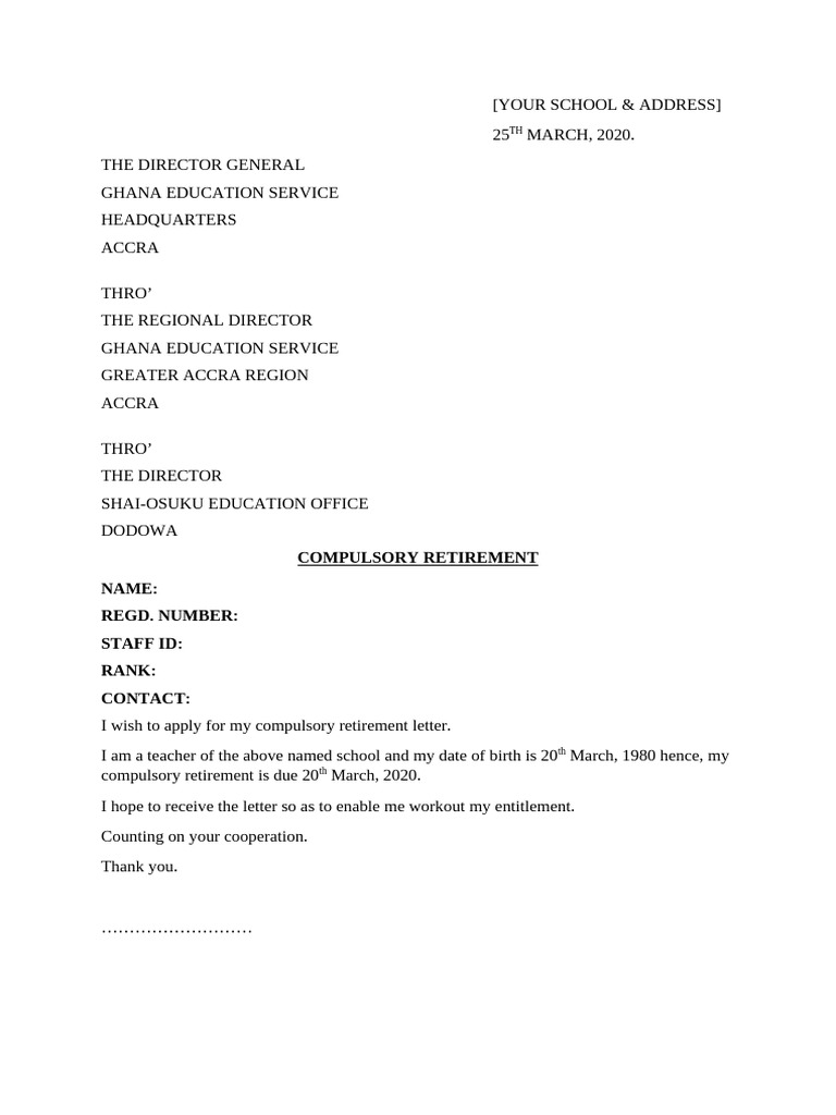 Compulsory Retirement | PDF