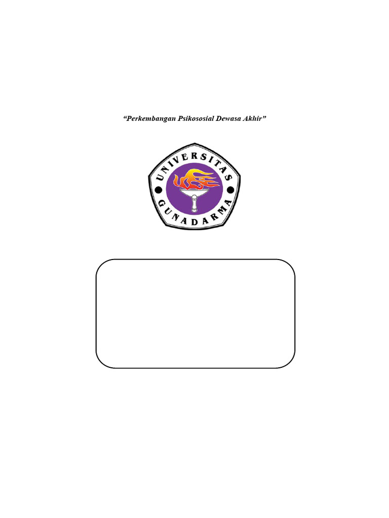 M15 - Perkembangan Psikososial Dewasa Akhir.. | PDF