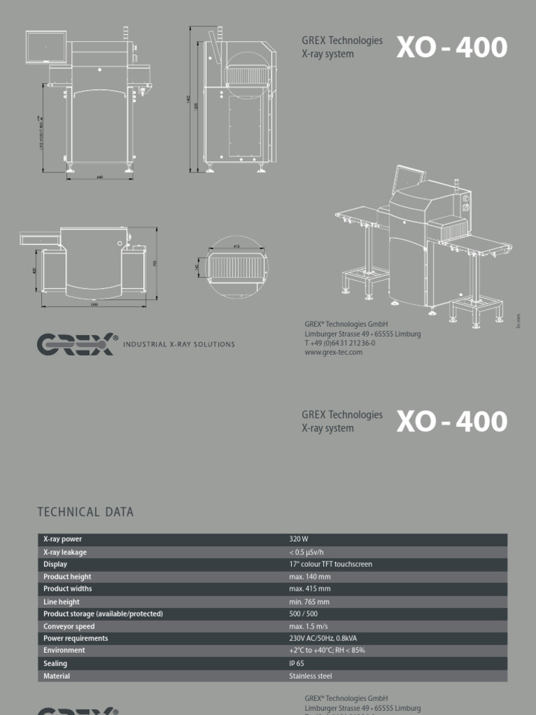 GREX XO-400 X-ray System Overview | PDF