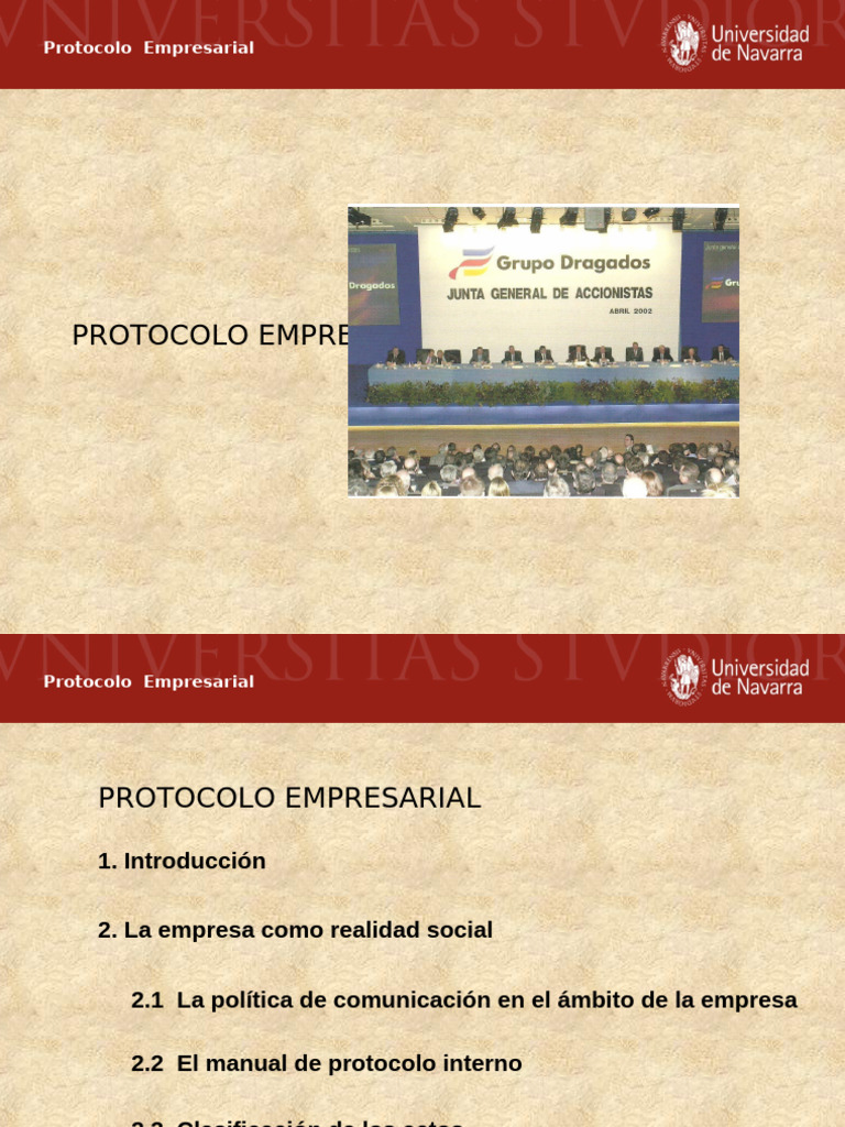Protocolo Empresarial | PDF