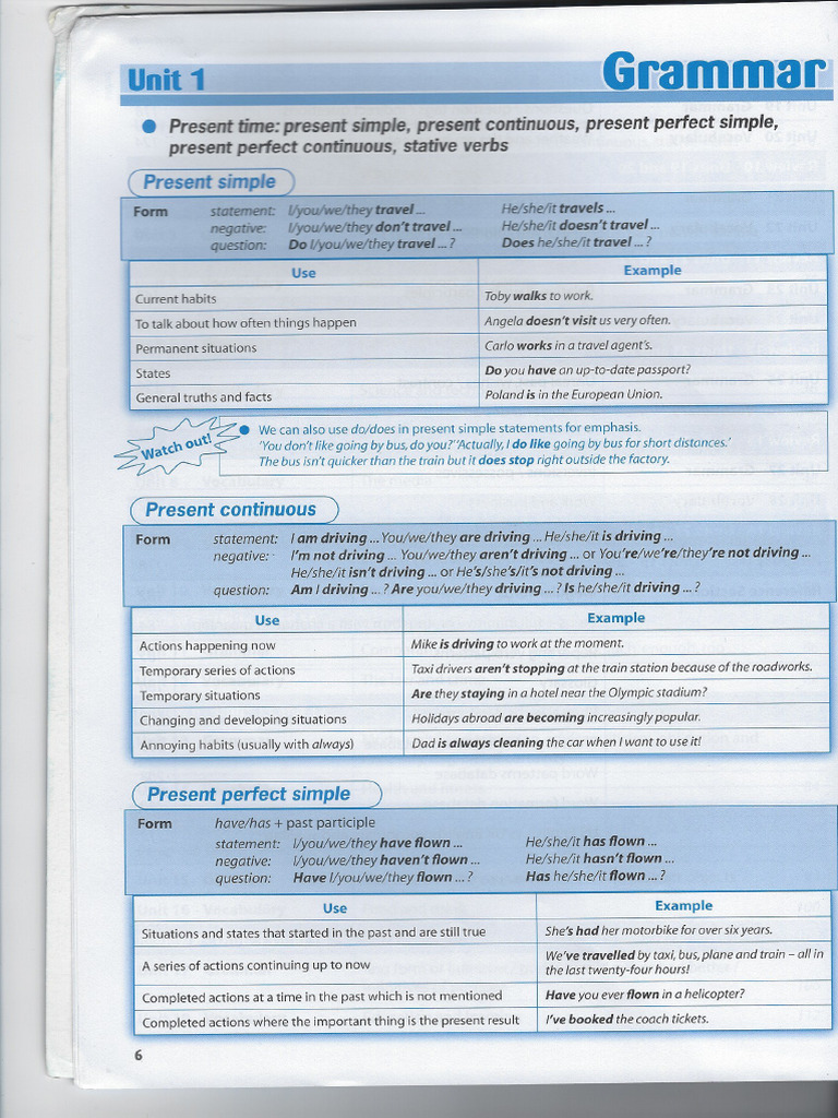 Present Tenses | PDF