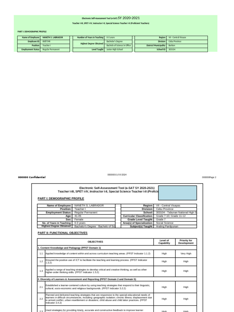 Deped Prescribed E-Sat Sy 2020-2021.labrador-2 | PDF | Goal | Learning
