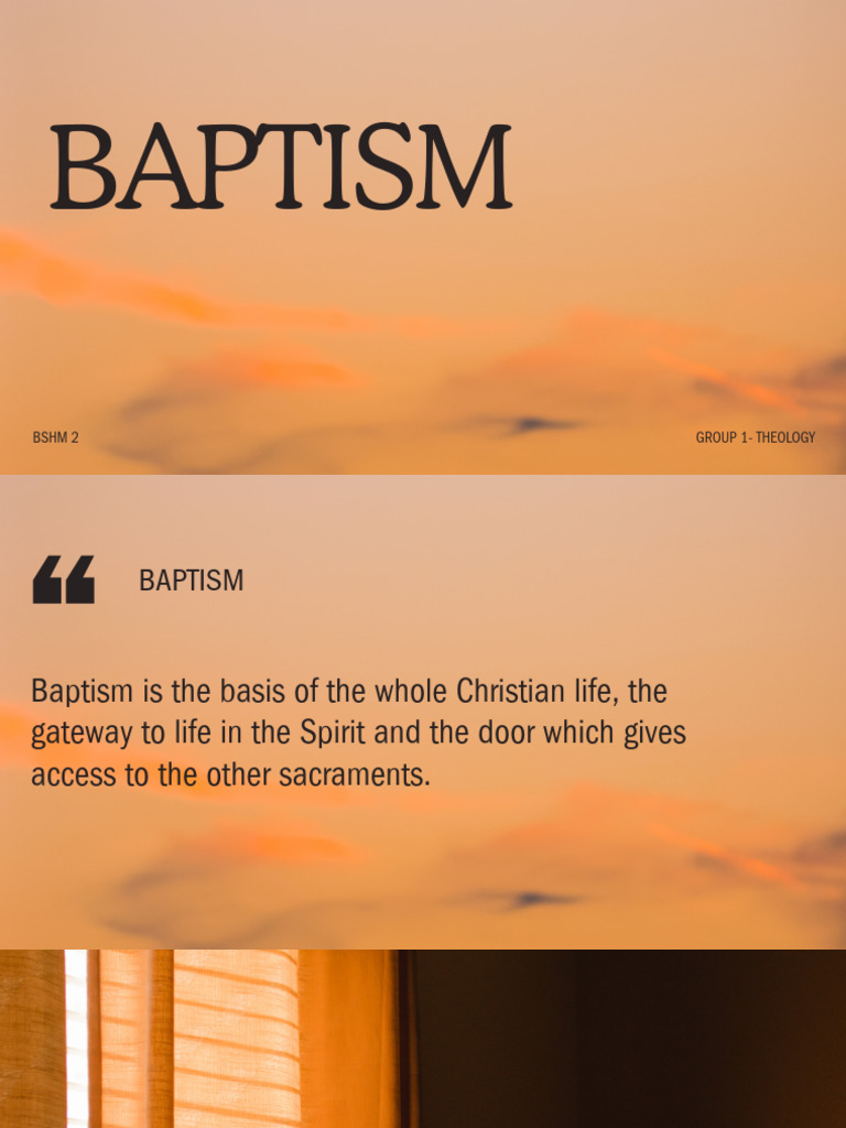 Black Orange Bold Minimalist Easter Sunrise Church Presentation | PDF | Baptism | Sacraments