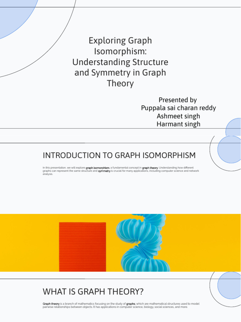 Slidesgo Exploring Graph Isomorphism Understanding Structure and Symmetry in Graph Theory ...
