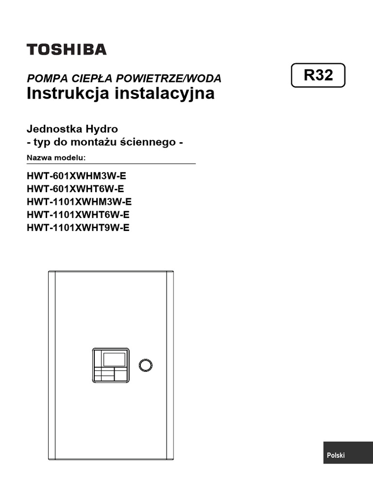Instrukcja Instalacji Moduł Hydro HWT-XWHM3W | PDF