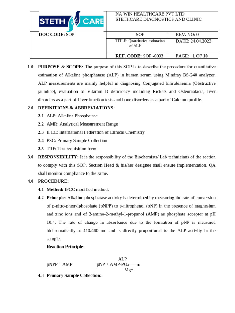 ALP Quantitative Estimation SOP | PDF | Science & Mathematics