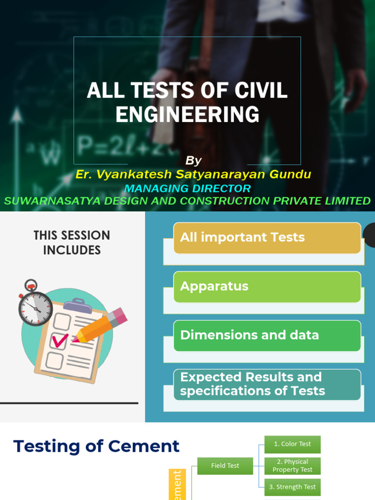 Comprehensive Cement Testing Guide | PDF | Deformation (Engineering ...