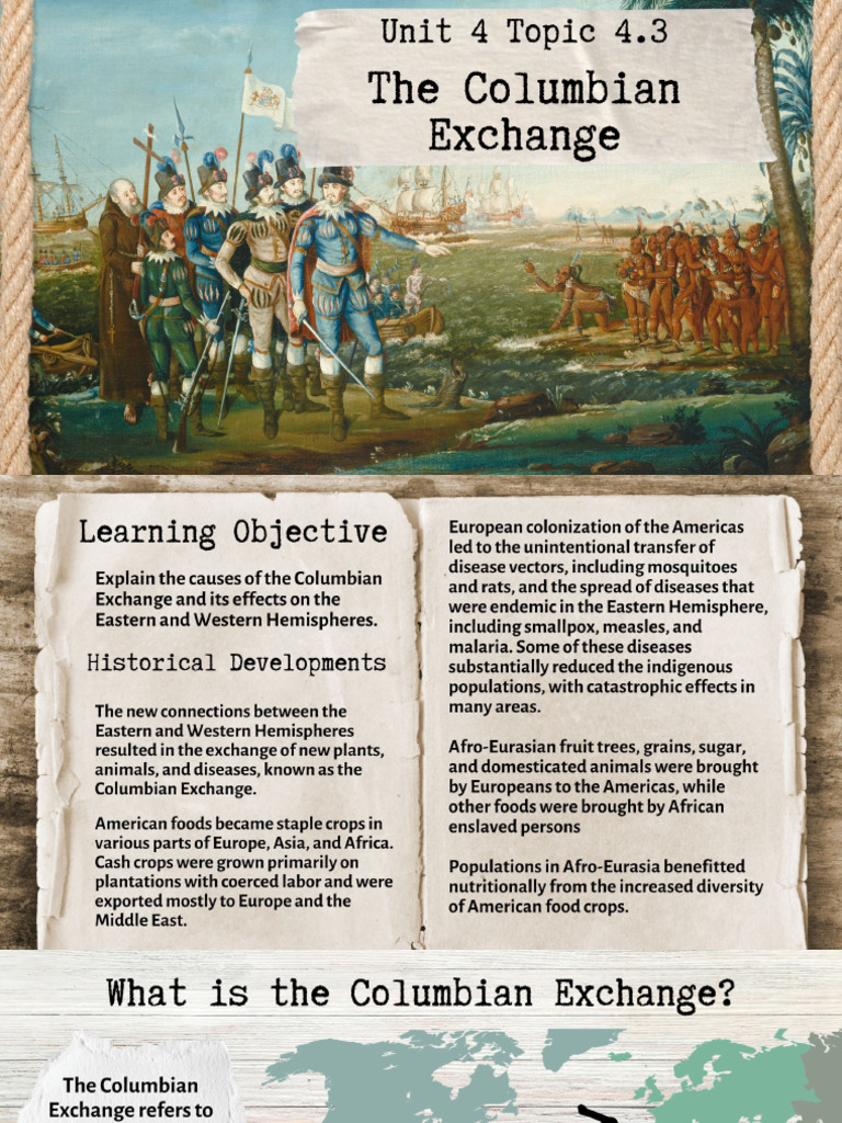 Topic 4.3 Columbian Exchange Lecture Slides | PDF