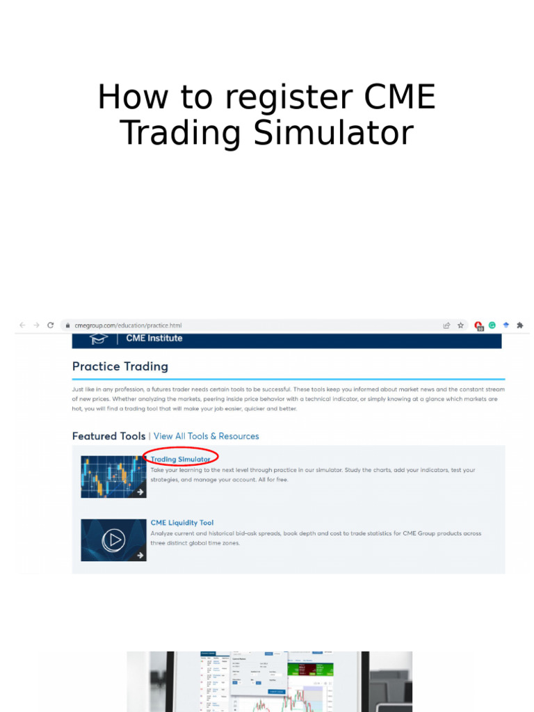 How To Register CME Trading Simulator | PDF