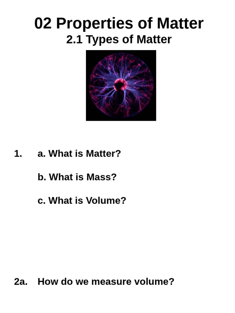 02 Properties of Matter 2.1 Types of Matter | PDF