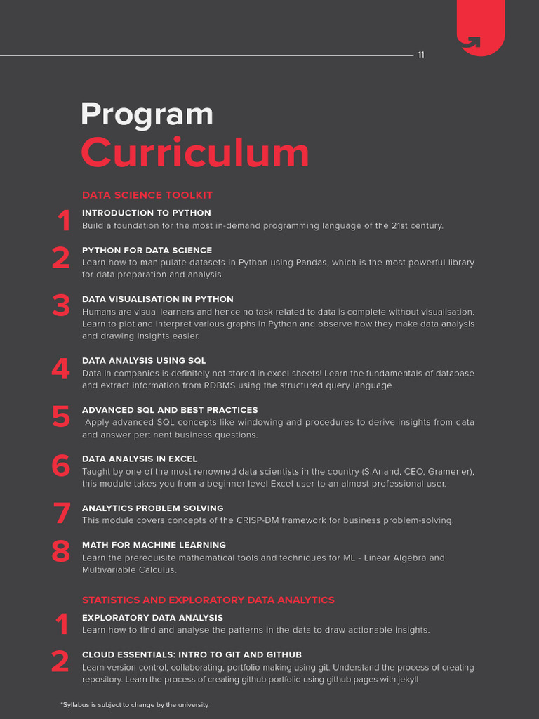 Data Science and Machine Learning Curriculum | PDF | Artificial Neural Network | Machine Learning