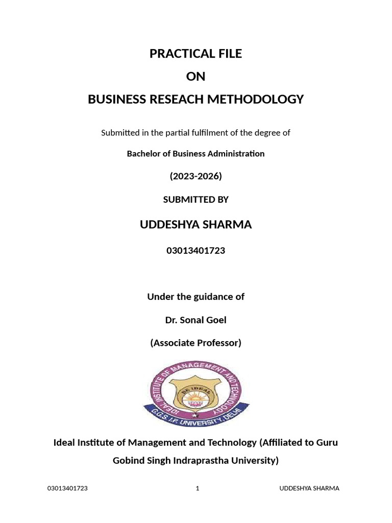 BRM Project | PDF | Mode (Statistics) | Mean